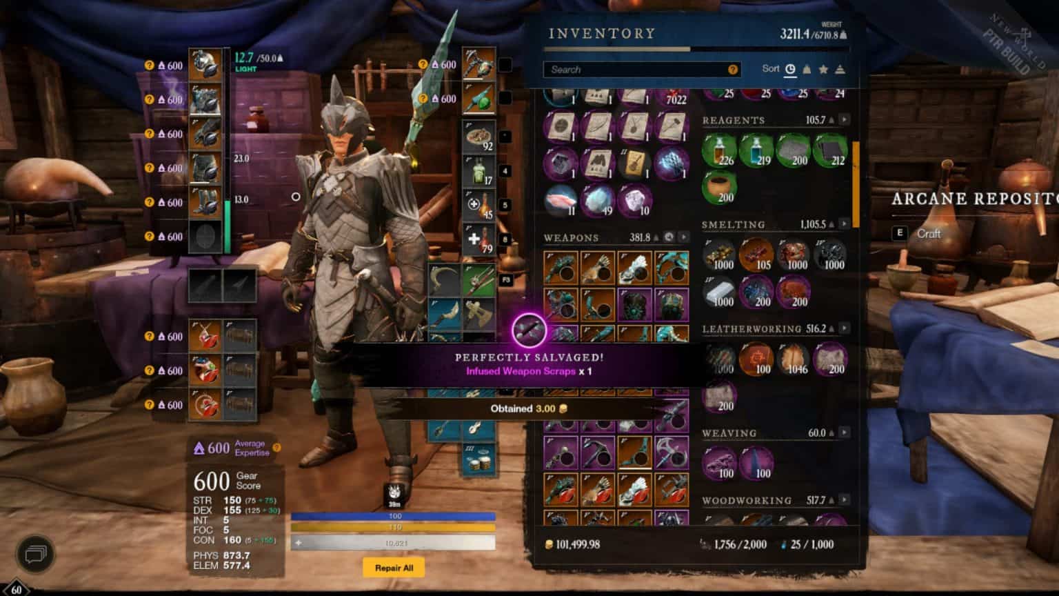 How to Salvage in New World Aeternum