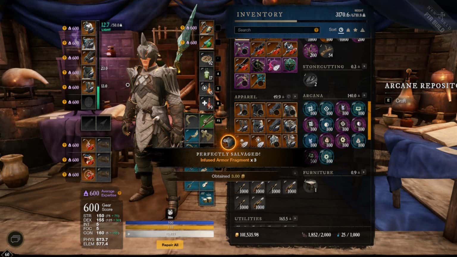 How to Salvage in New World Aeternum