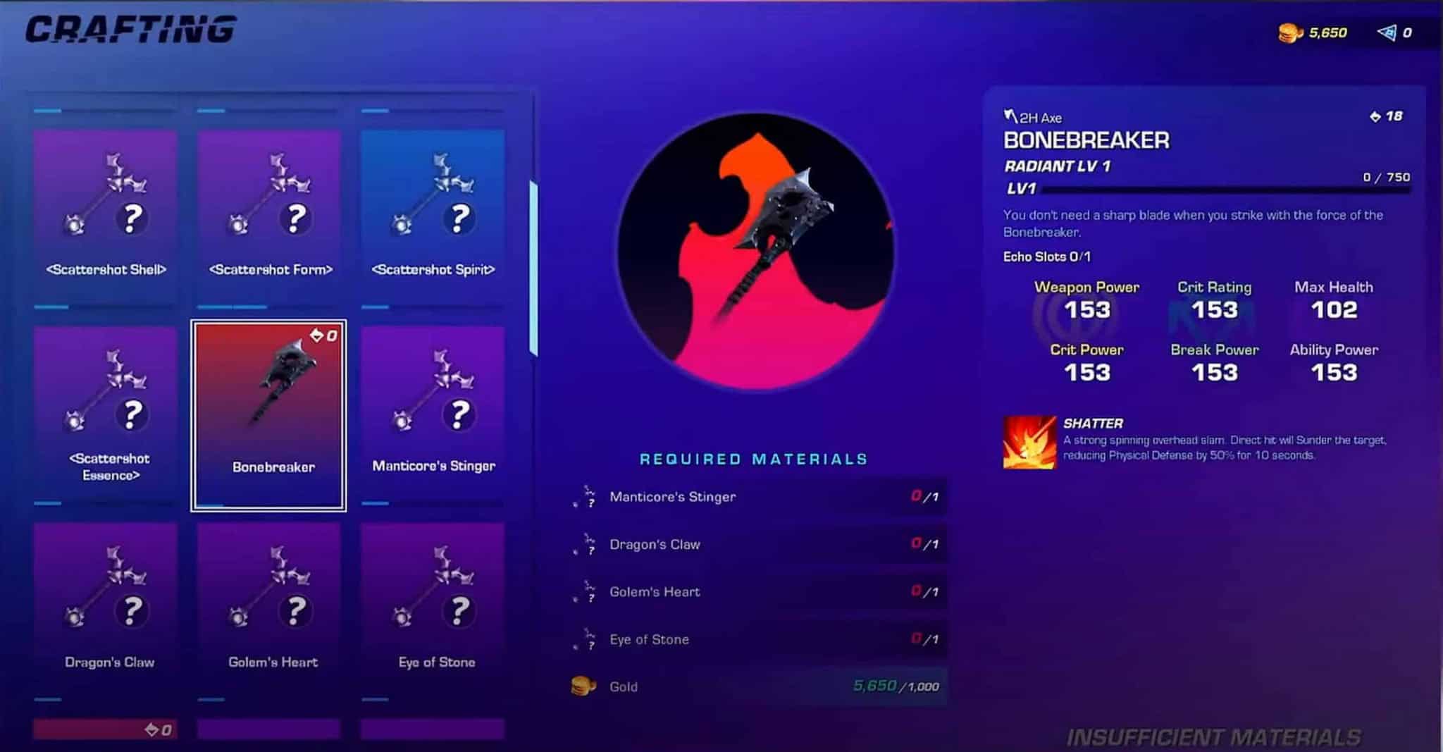 Wayfinder Weapons System Guide