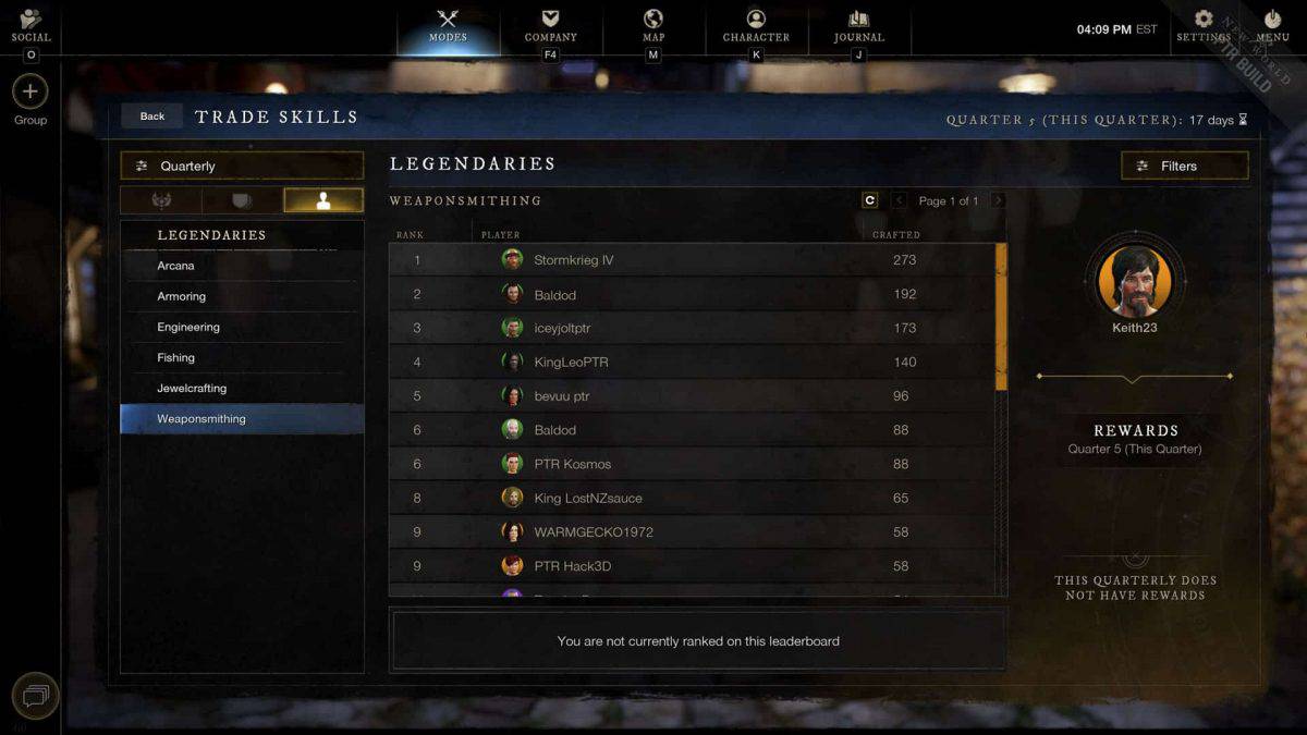 New World Leaderboards